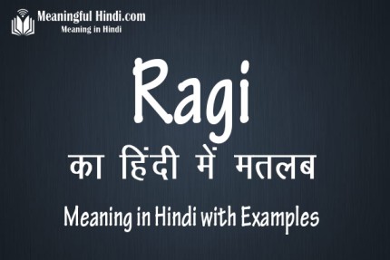 Ragi Meaning in Hindi रागी मतलब हिंदी में Ragi ka Matlab & Arth